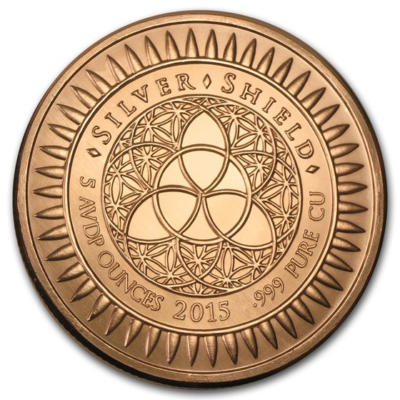 Buy 2015 5 oz Copper Round - Freedom Girl | APMEX