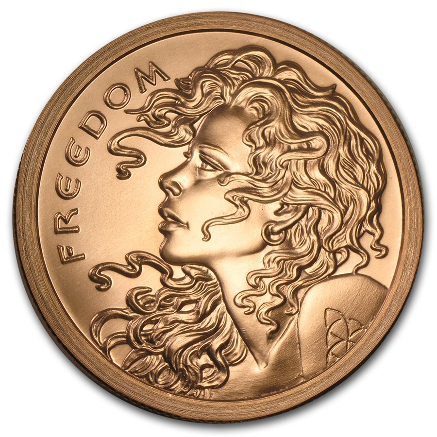 Buy 2015 5 oz Copper Round - Freedom Girl | APMEX