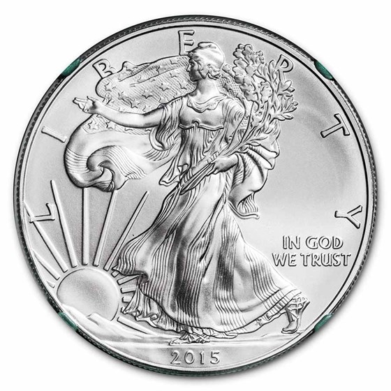 Buy 2015 American Silver Eagle MS-69 NGC (Green Holder) | APMEX