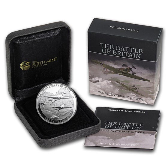 Buy 2015 AUS 1 oz Silver 75th Anniv of WWII Battle of Britain Proof | APMEX