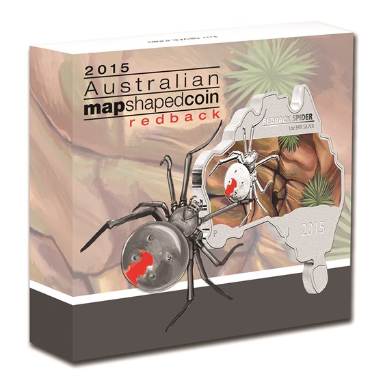 Buy 2015 Australia 1 Oz Silver Redback Spider Map Shape Apmex
