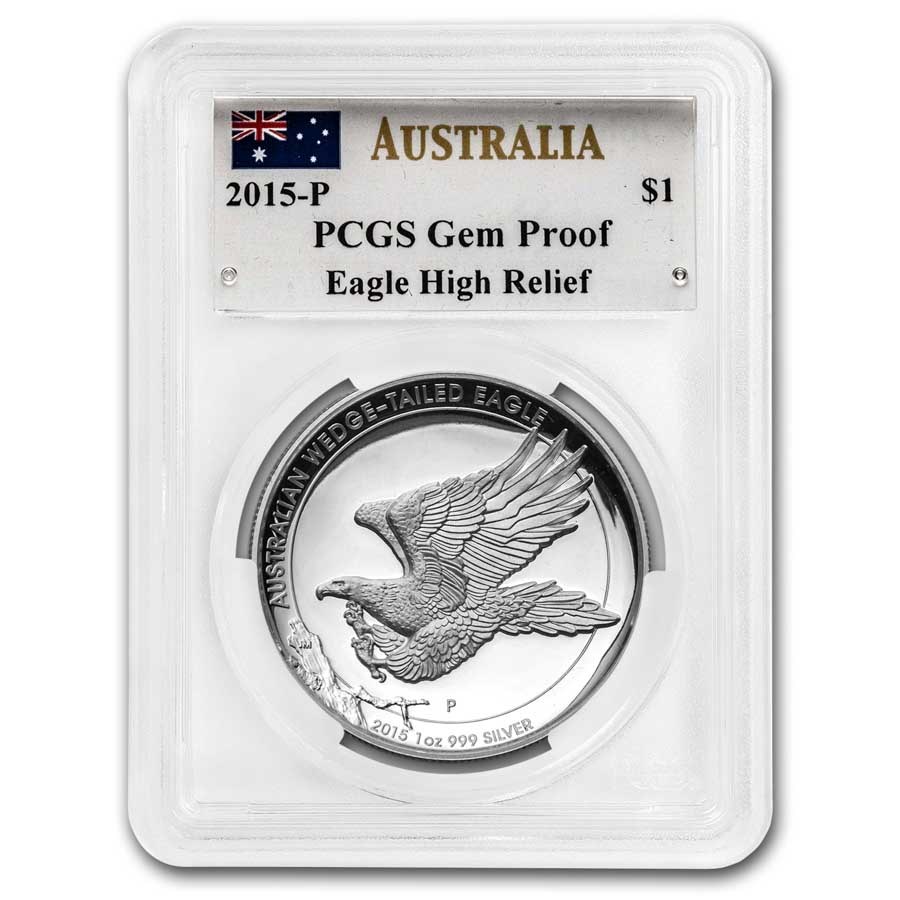 Buy 2015 Australia 1 oz Silver Wedge Tailed Eagle PCGS GEM Proof | APMEX