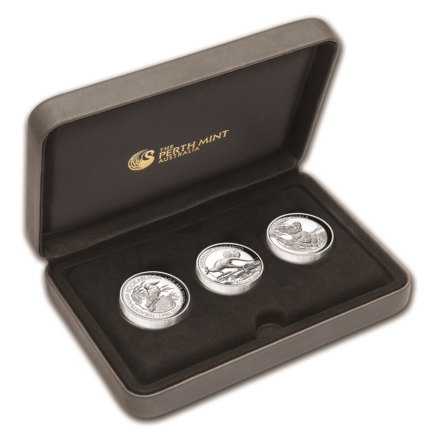 Buy 2015 Australia 3-Coin 1 oz Silver High Relief Proof Set | APMEX