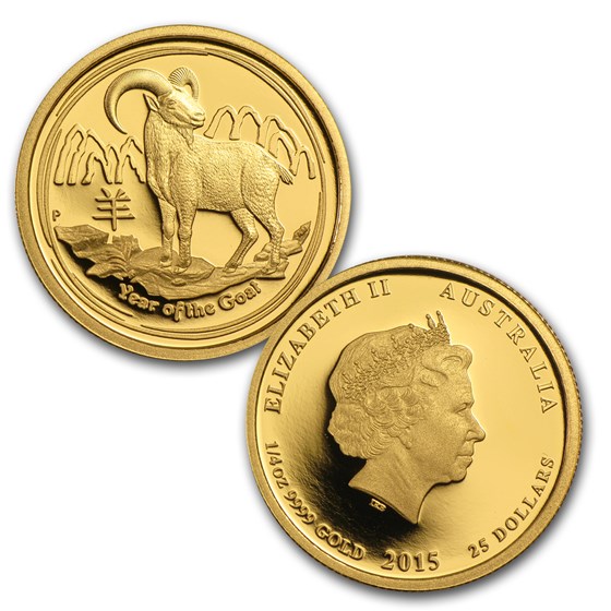 Buy 2015 Australia 3-Coin Gold Lunar Goat Proof Set (1.35 oz) | APMEX