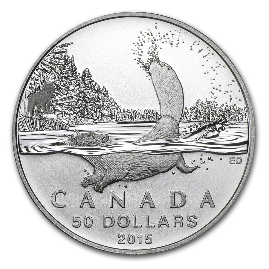 Buy 2015 Canada 1/2 oz Silver $50 Beaver | APMEX