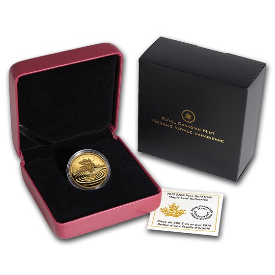 Buy 2015 Canada 1 oz Proof Gold $200 Maple Leaf Reflection | APMEX