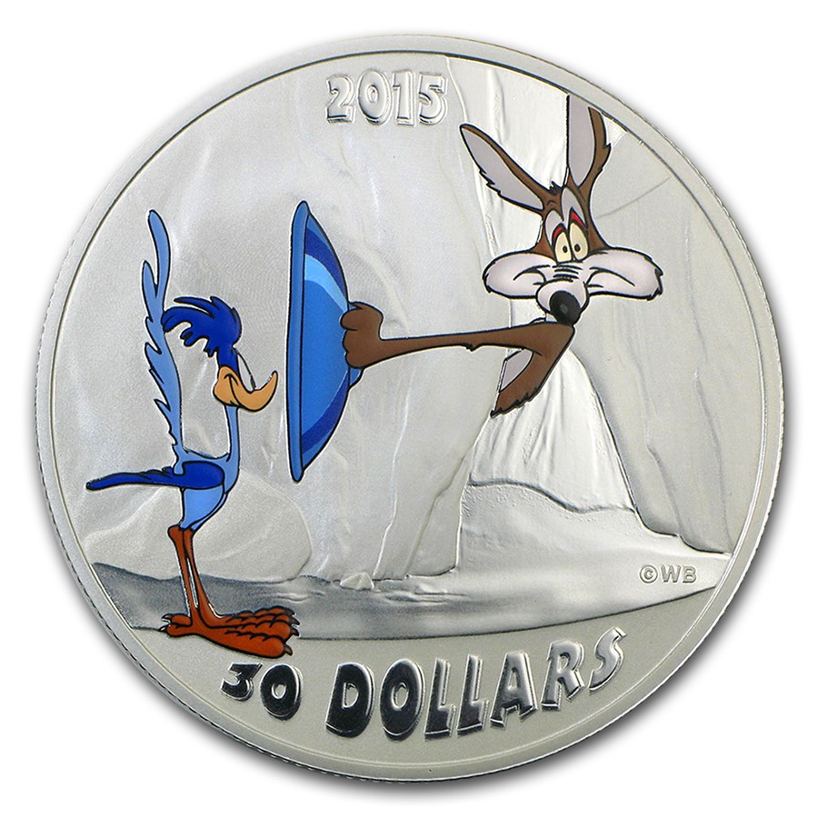 Buy 2015 Canada 2 oz Silver $30 Looney Tunes Coyote & Road Runner | APMEX