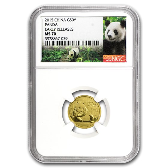 Buy 2015 China 5-Coin Gold Panda Set MS-70 NGC (Early Releases) | APMEX