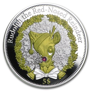 Buy 2015 Christmas Island Proof Silver Rudolph the Red-Nosed Reindeer ...