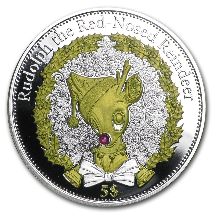 Buy 2015 Christmas Island Proof Silver Rudolph the Red-Nosed Reindeer ...