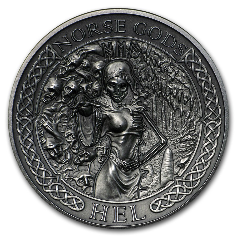 Buy 2015 Cook Islands 2 oz Silver High Relief Norse Gods: Hel | APMEX