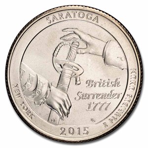 Buy 2015-D ATB Quarter Saratoga National Historical Park BU | APMEX