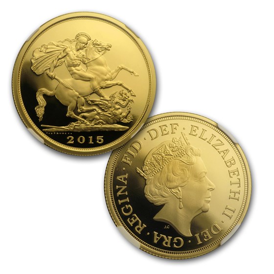 Buy 2015 GB 5-Coin Gold Sovereign Set PF-69 NGC | APMEX
