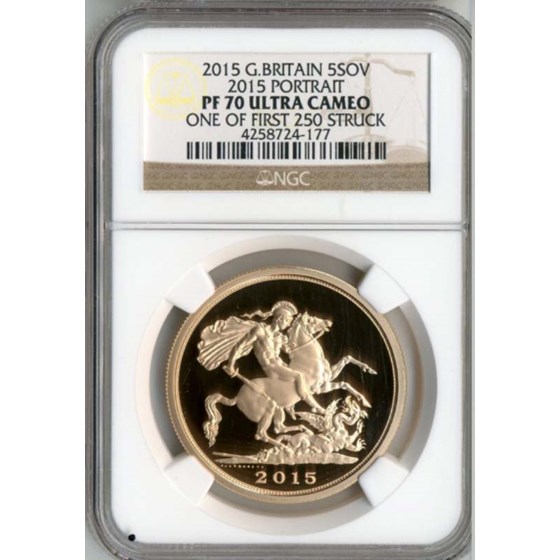 Buy 2015 GB 5-Coin Gold Sovereign Set PF-70 NGC | APMEX