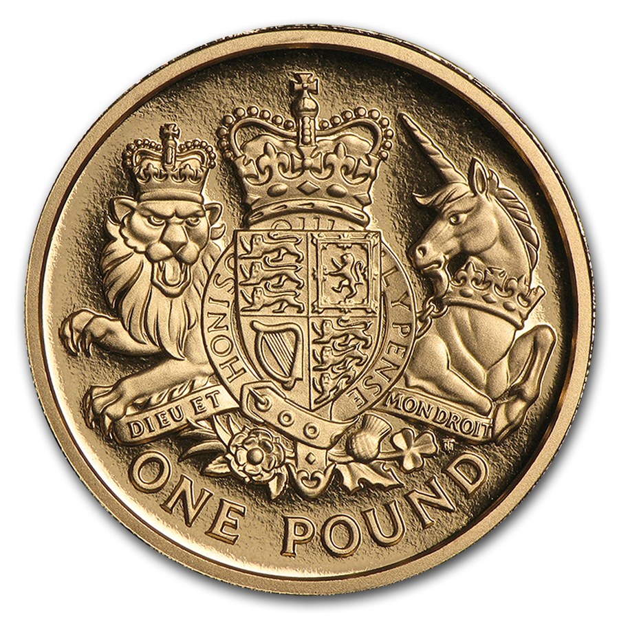 Buy 2015 Great Britain £1 Gold Royal Arms Proof | APMEX