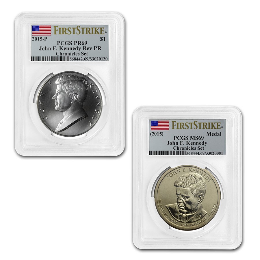 Buy 2015 John F. Kennedy Coin & Chronicles Set MS/PR-69 PCGS | APMEX