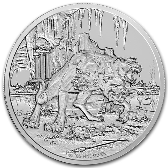 Buy 2015 Niue 1 oz Silver $2 Creatures of Greek Mythology Cerberus | APMEX