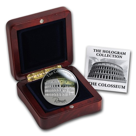 Buy 2015 Niue 1 oz Silver $2 Hologram Colosseum in Rome Proof | APMEX