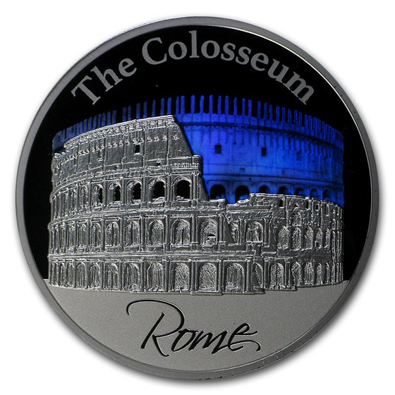 Buy 2015 Niue 1 oz Silver $2 Hologram Colosseum in Rome Proof | APMEX