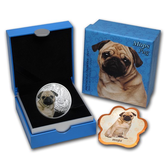 Buy 2015 Niue Silver Man's Best Friends Dogs (Pug) | APMEX