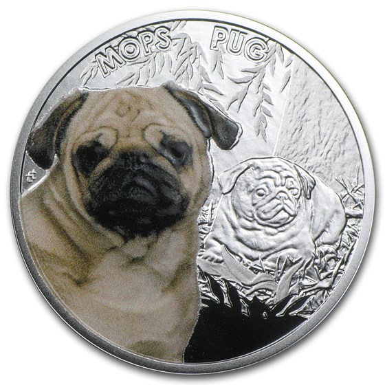 Buy 2015 Niue Silver Man's Best Friends Dogs (Pug) | APMEX