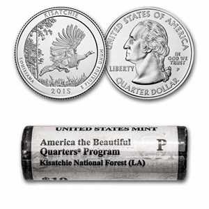 2015-P ATB Quarter Kisatchie National Forest 40-Coin Roll BU