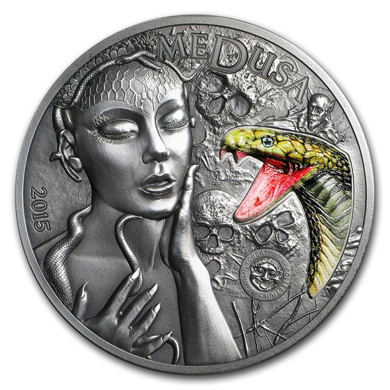 Buy 2015 Palau 2 oz Silver Mythical Creatures Collection Medusa | APMEX
