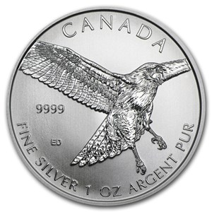 Buy 2015 Canada BoP Red-Tailed Hawk 1 oz Silver Coin| APMEX