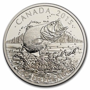 Buy 2015 RCM 1 oz Silver Sportfish Largemouth Bass (Coin Only) | APMEX
