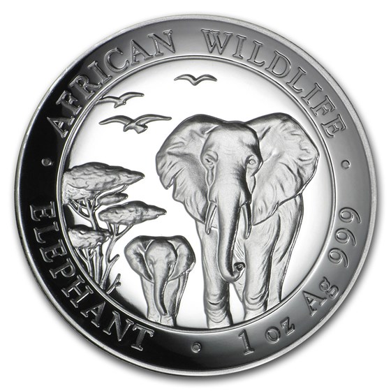Buy 2015 Somalia 1 oz Silver Elephant (High Relief) | APMEX