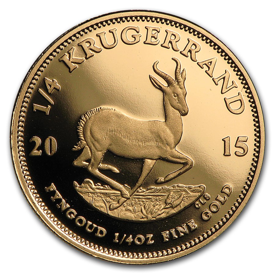 Buy 2015 South Africa 1/4 oz Proof Gold Krugerrand | APMEX
