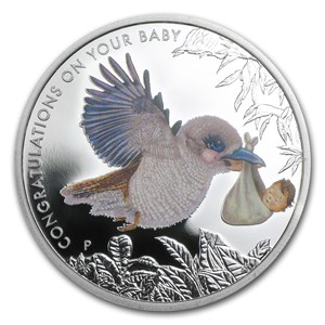 Buy 2015 Tuvalu 1/2 oz Silver Newborn Baby Kookaburra Proof | APMEX