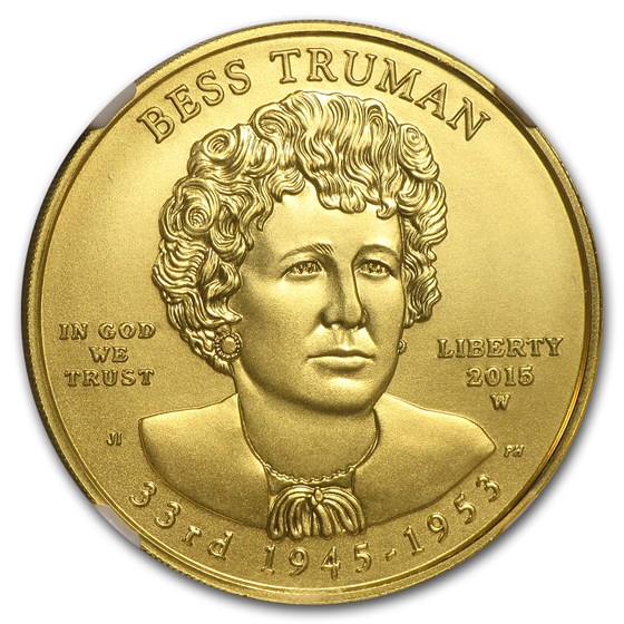Buy 2015-W 1/2 oz Gold Bess Truman MS-70 NGC (ER) | APMEX