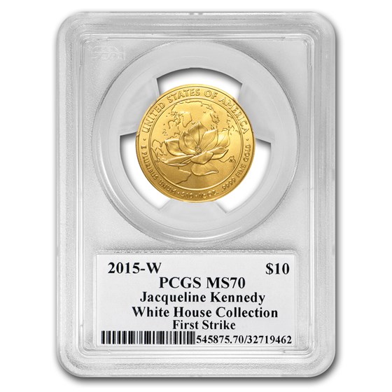 Buy 2015-W 1/2 oz Gold J. Kennedy MS-70 PCGS (White House Label, FS ...