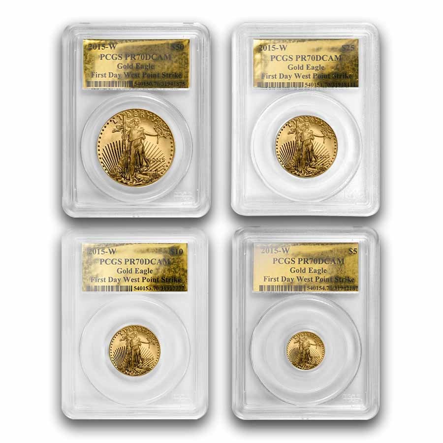 Buy 2015 W Gold Eagle 4 Coin Proof Set PR-70 | APMEX