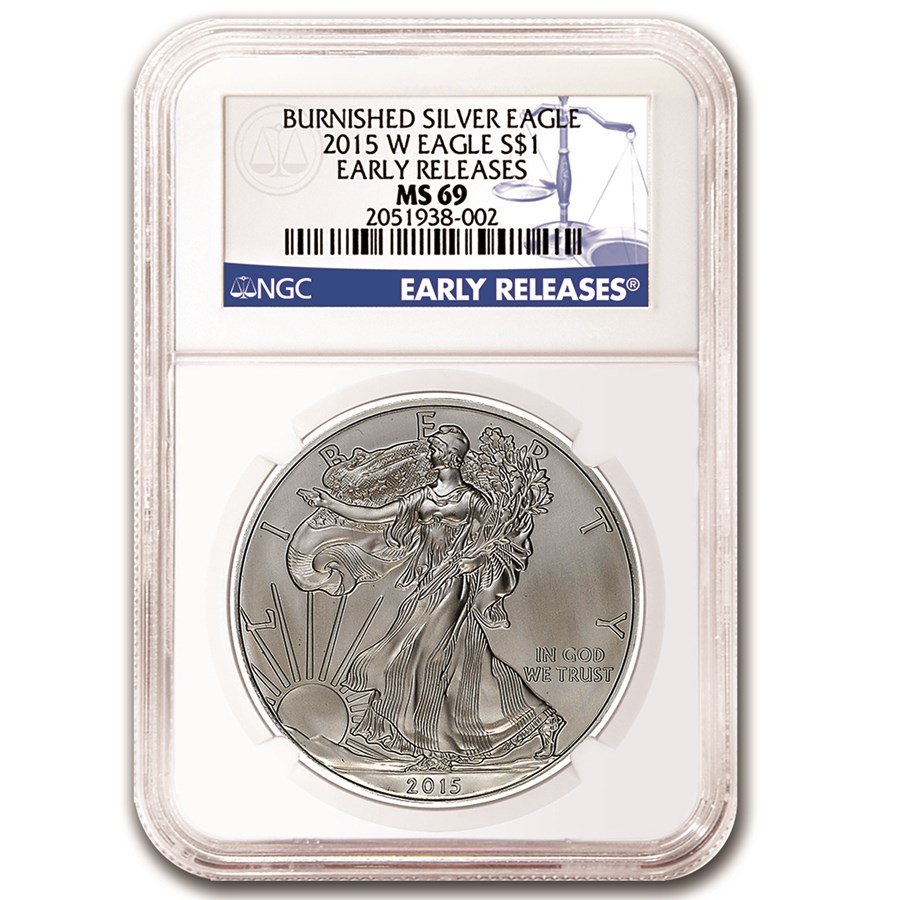 Buy 2015-W Burnished Silver Eagle MS-69 NGC (Early Releases) | APMEX