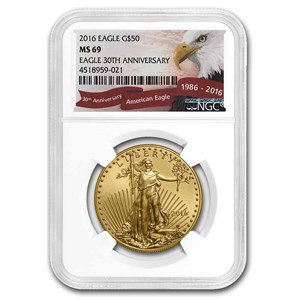 Buy 2016 1 oz American Gold Eagle MS-69 NGC | APMEX