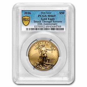 Buy 2016 1 oz Amer Gold Eagle MS-69 Er Rev Strk-Thru | APMEX