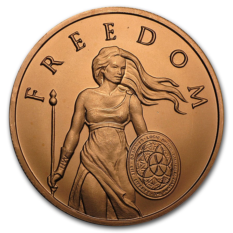 Buy 2016 1 oz Copper Round - Standing Freedom | APMEX