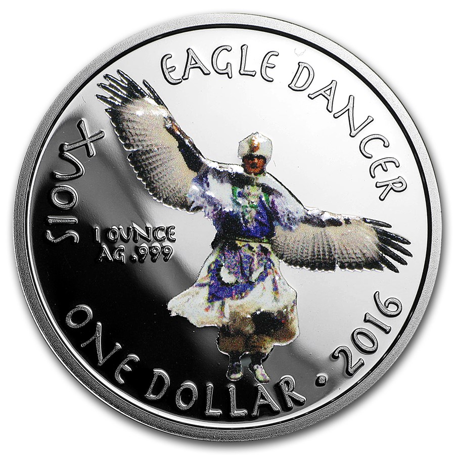 Buy 2016 1 oz Silver Proof Native American Mint $1 Eagle Dancer | APMEX