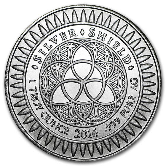 Buy 2016 1 oz Silver Shield Round - Oligarchy | APMEX