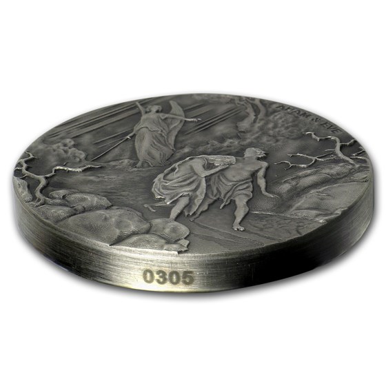 Buy 2016 2 oz Silver Coin - Biblical Series Adam and Eve (Coin Only ...