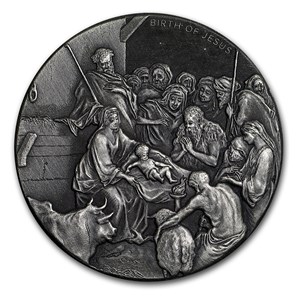 Buy 2016 2 oz Silver Coin - Biblical Series (The Nativity) | APMEX