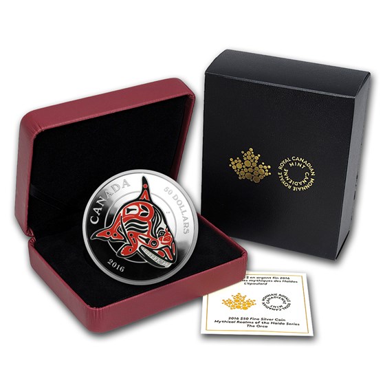 Buy 2016 5 oz Silver Mythical Realms of the Haida: Orca (Coin Only) | APMEX