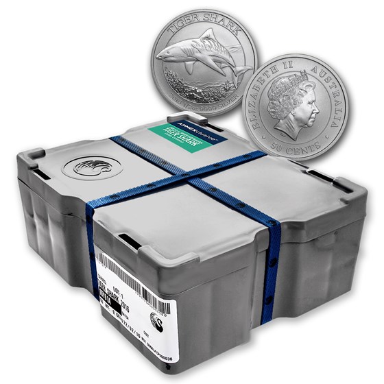 Buy 2016 Australia 1/2 oz Silver Tiger Shark (Sealed Monster Box) | APMEX