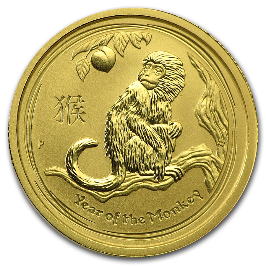 Buy 2016 Australia 1/4 oz Gold Lunar Monkey BU | APMEX