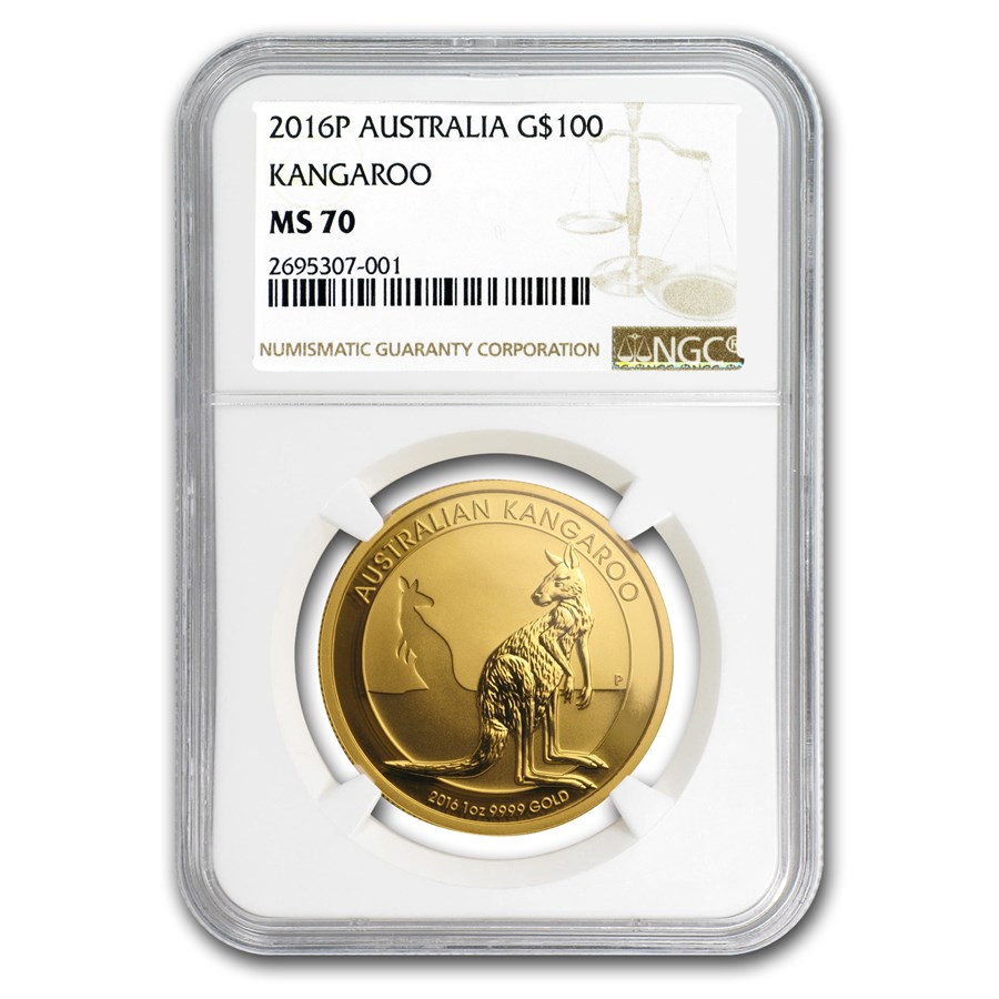 Buy 2016 Australia 1 oz Gold Kangaroo MS-70 NGC | APMEX