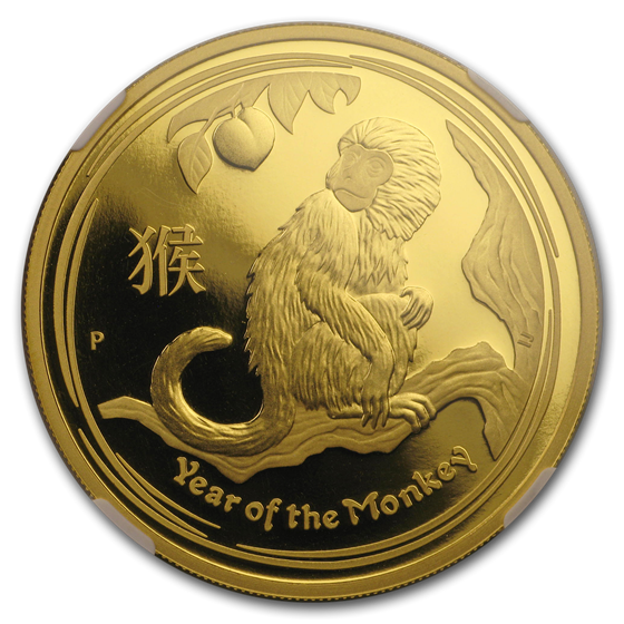 Buy 2016 Australia 1 oz Gold Lunar Monkey PR-70 NGC Online | Perth Mint ...