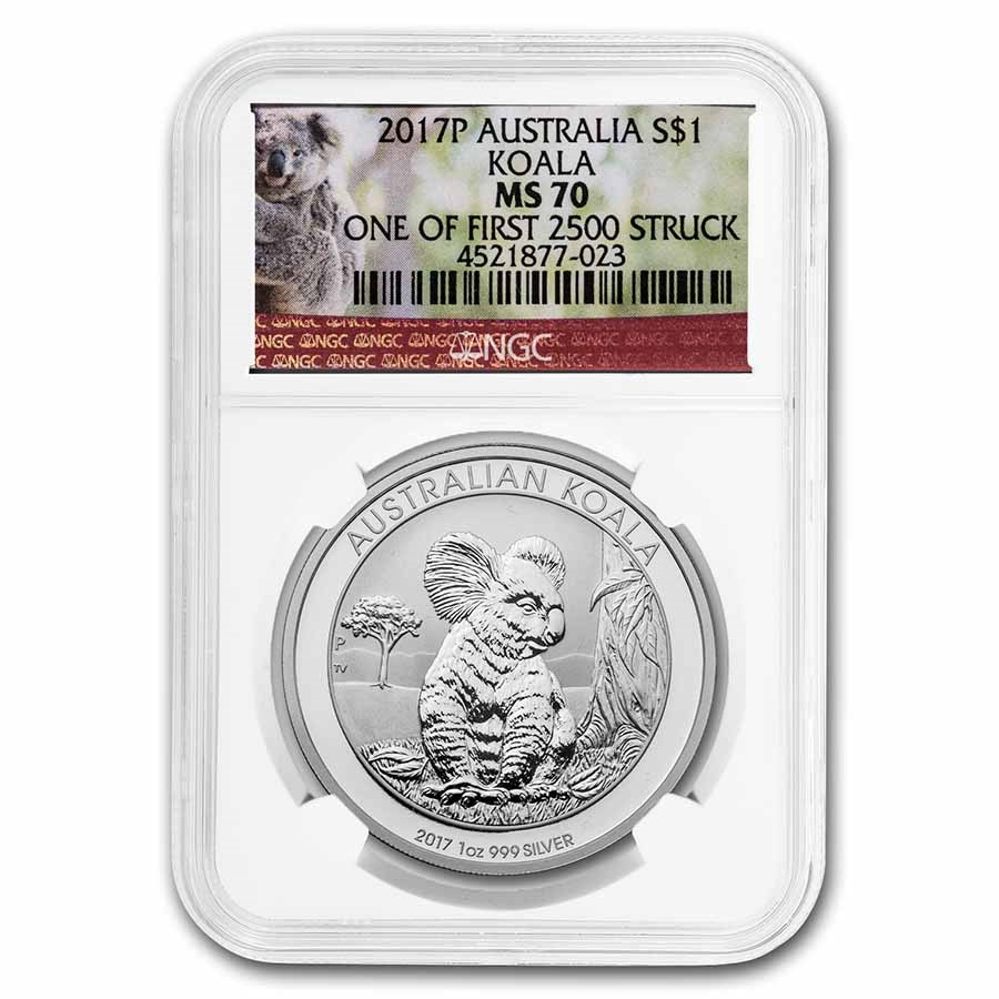 Buy 2016-P Australia 1 oz Silver Koala MS-70 NGC (First 2,500 Struck ...