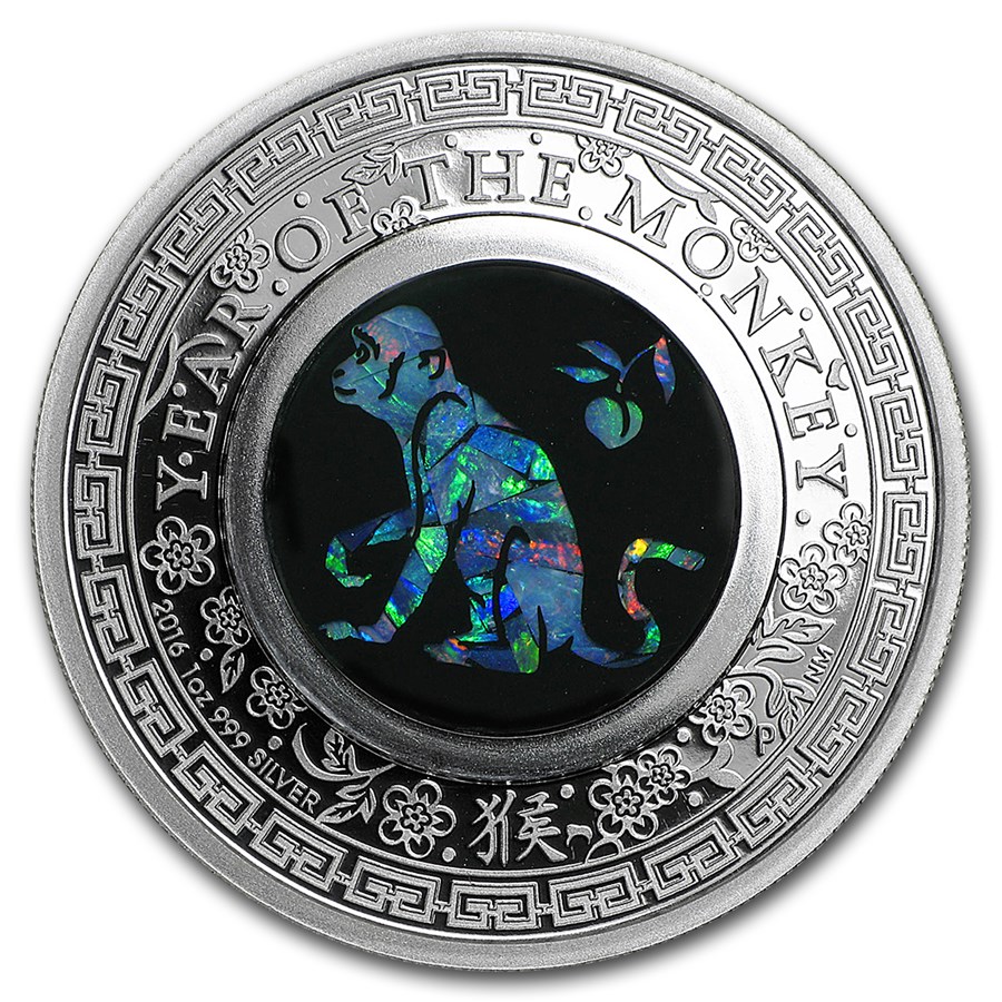 Buy 2016 Australia 1 oz Silver Opal Lunar Monkey Proof (Capsule Only ...
